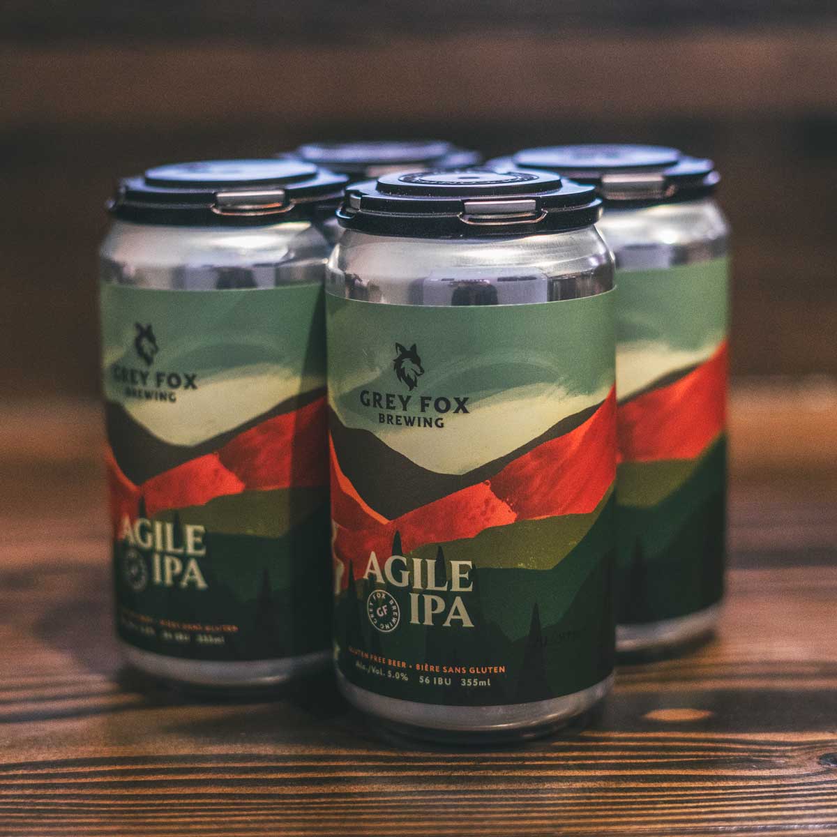 Agile IPA 4x355ml | Grey Fox Brewing | Dedicated Gluten-Free Brewery in BC