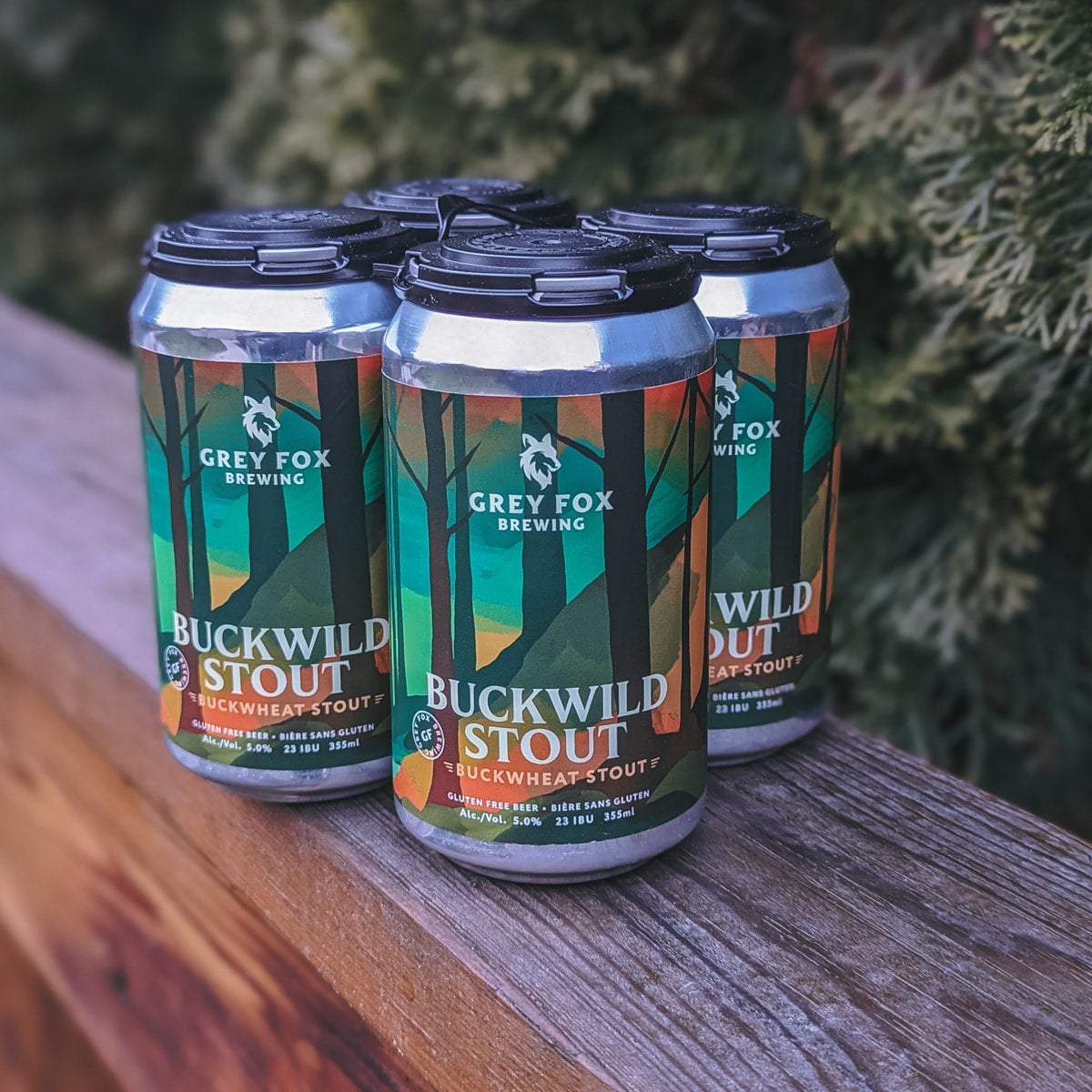 Buckwild Stout 4x355ml | Grey Fox Brewing | Dedicated Gluten-Free Brewery in BC